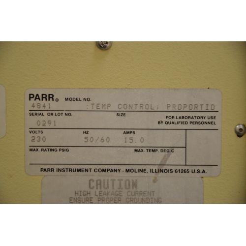 2 Gallon 4552 Hastelloy C2000 Parr Reactor with 4843 Temperature Control